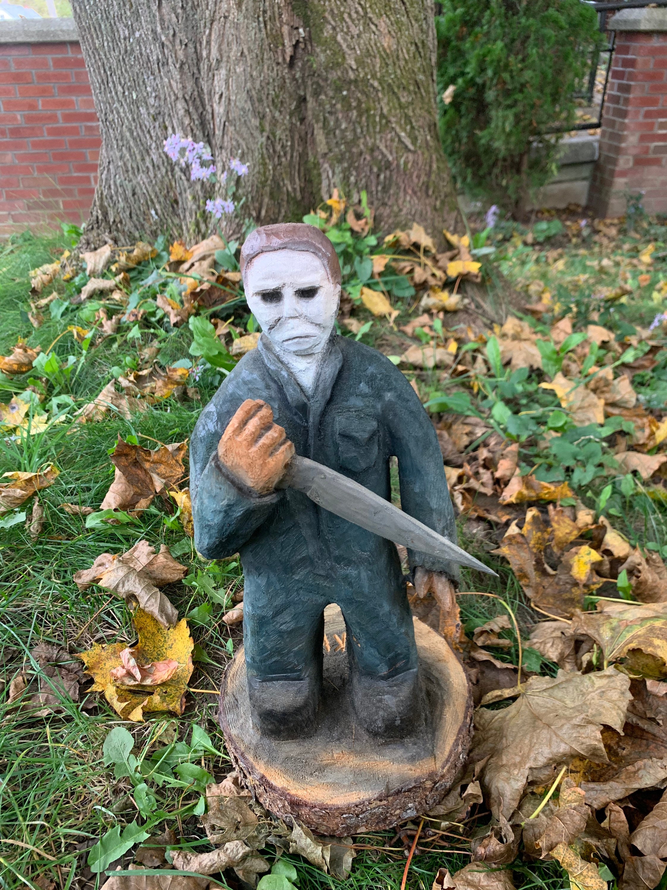 Inspired Michael Myers Chainsaw Carving - Etsy
