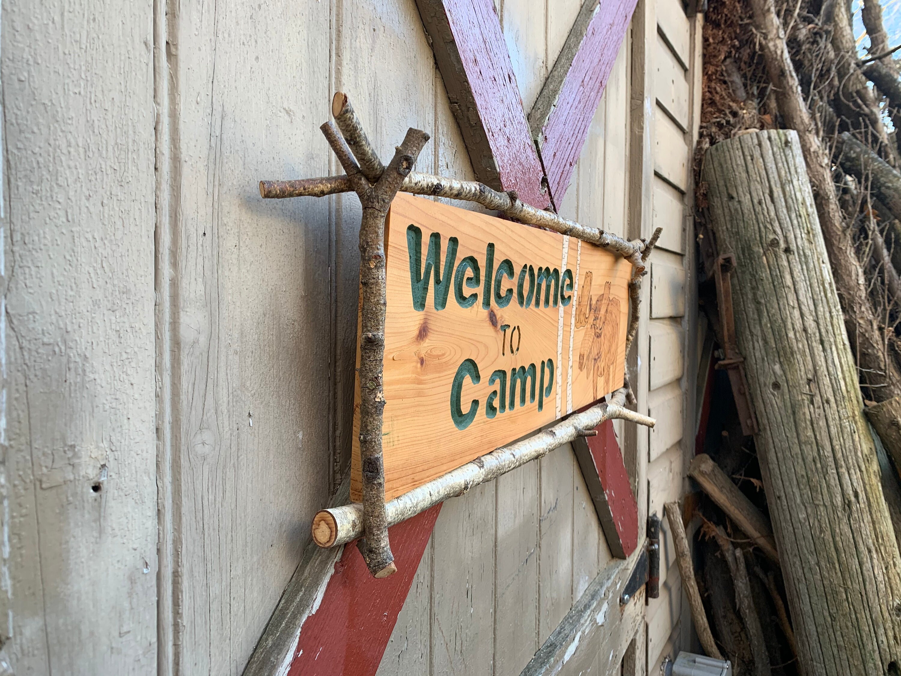 Welcome to Camp Sign - Etsy