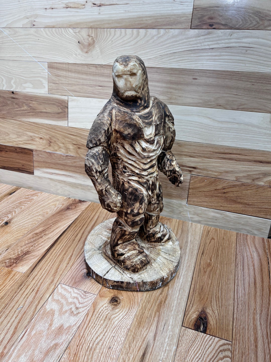Chainsaw Carved Iron Man - Etsy