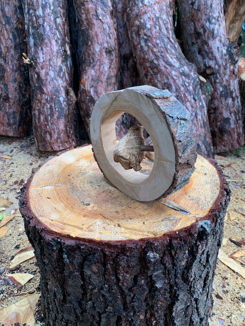 Carved Fish in a Log - Etsy