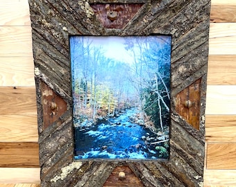 Adirondack Birch and Wood Picture Frame ~ Frame 206 - Etsy