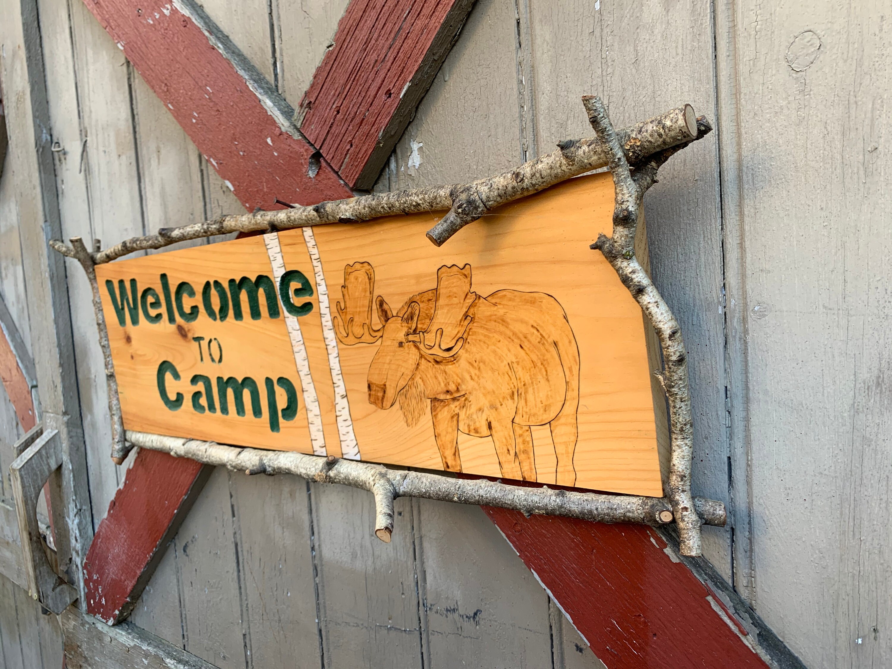 Welcome to Camp Sign - Etsy