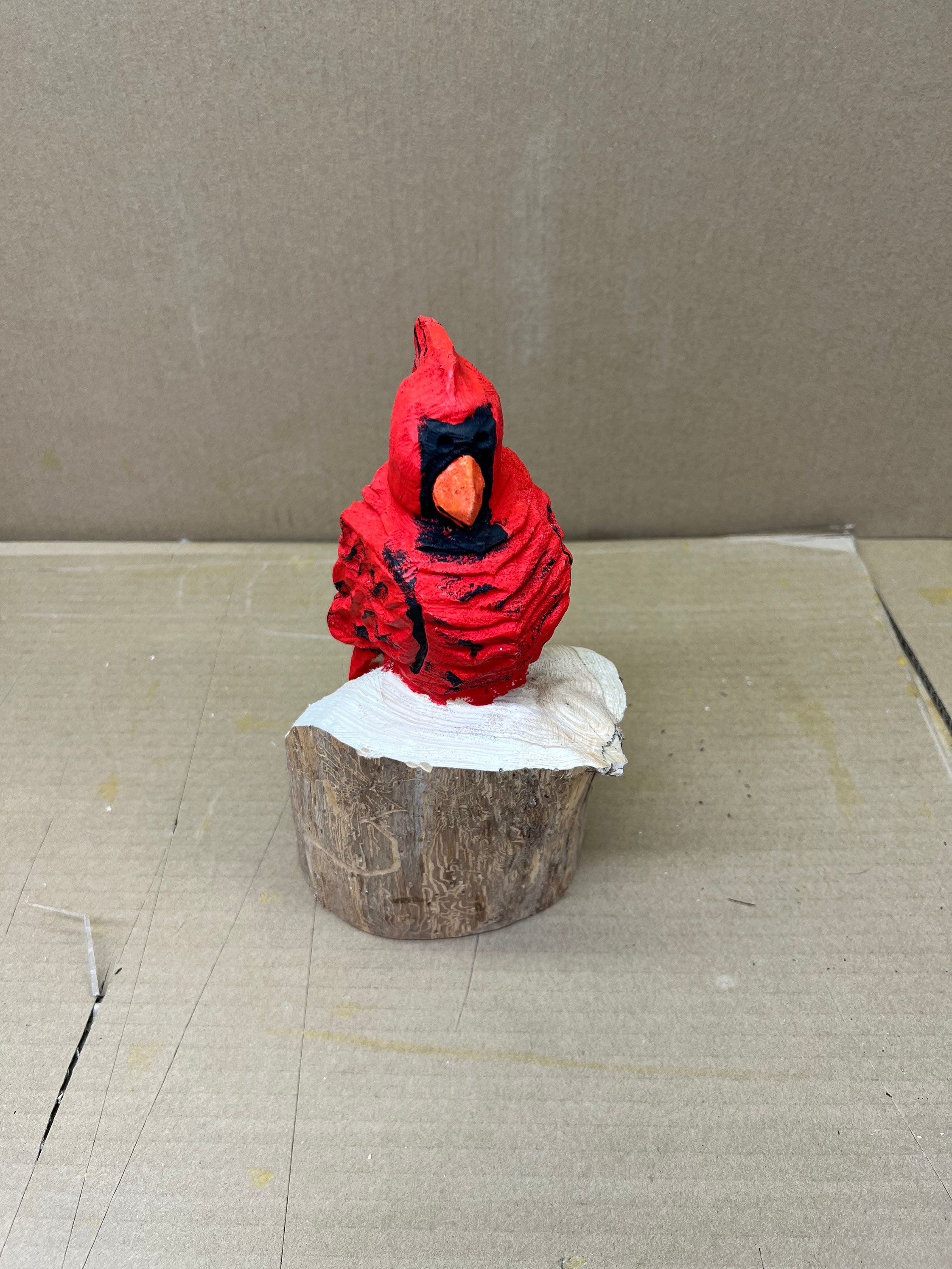 Chainsaw Carved Cardinal - Etsy