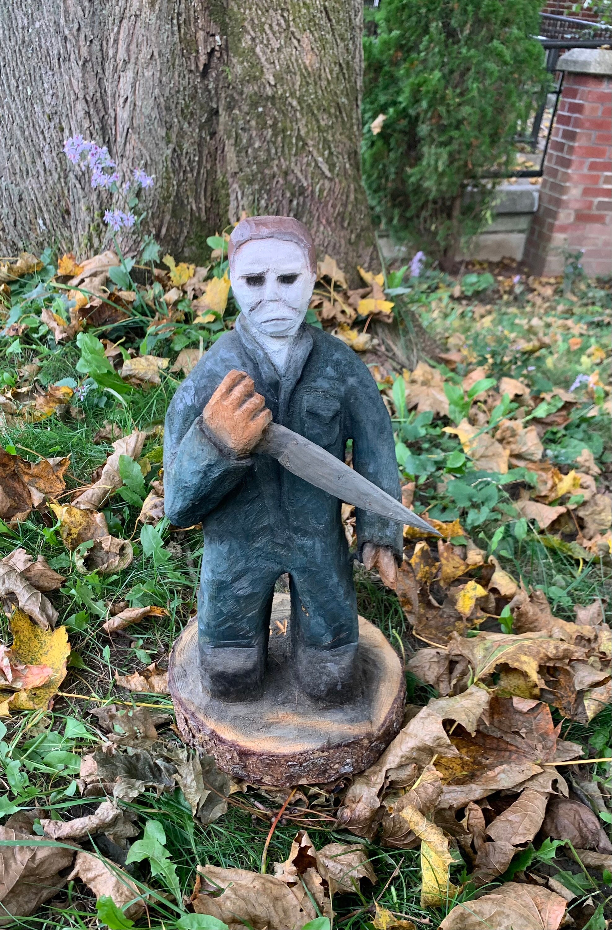 Inspired Michael Myers Chainsaw Carving - Etsy