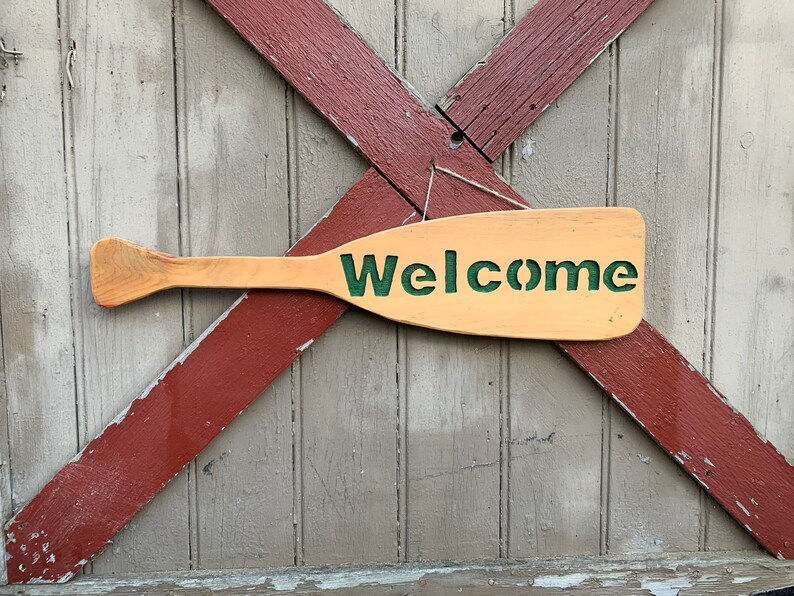 Welcome Paddle - Etsy