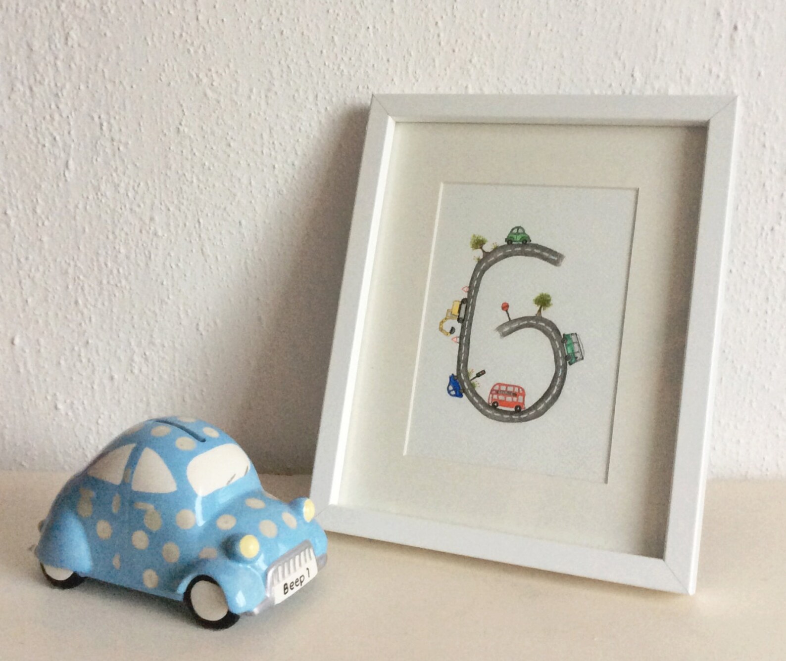 Custom Letter Painting for Kids. Road, Vehicle Themed. Original ...