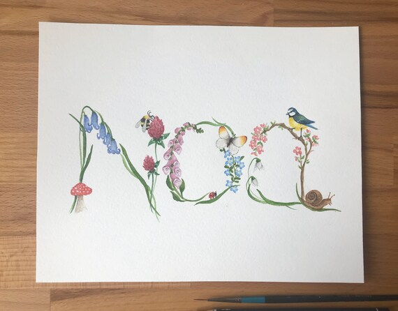 Hand Painted Name Art