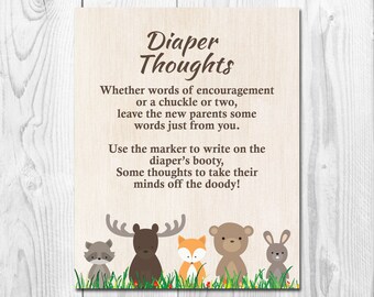 Write on diaper game | Etsy