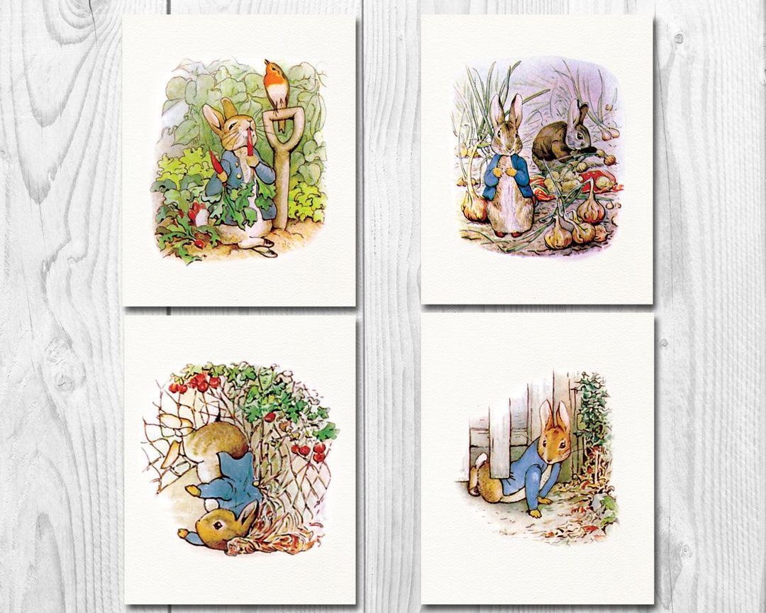 Peter Rabbit Nursery Art, Beatrix Potter Nursery Decor, Peter Rabbit ...