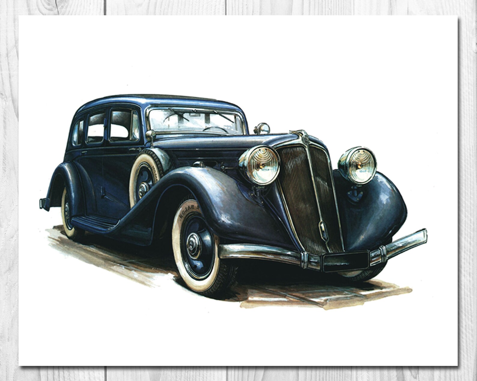 Car Art Prints Vintage Car Prints Car Themed Room Antique | Etsy