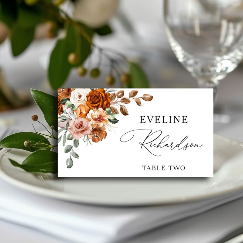 Autumn Place Cards - Etsy