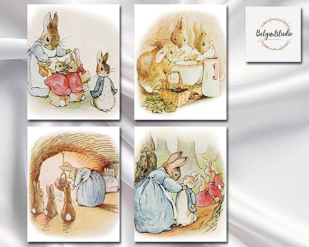Peter Rabbit as a Baby-nursery Art-beatrix Potter Decor-peter Rabbit ...