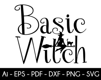 Basic witch svg | Etsy