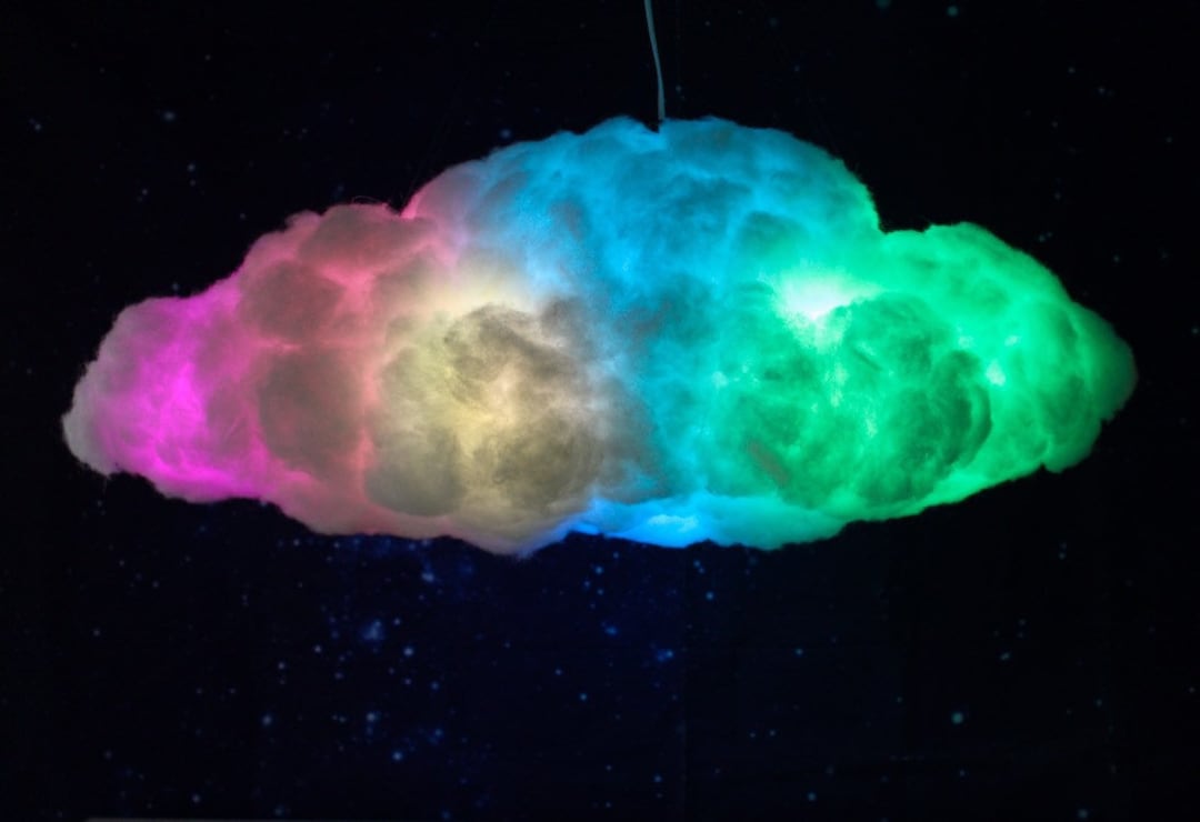 40 Large Rainbow Cloud Light With Sound Reactive Music Sync - Etsy