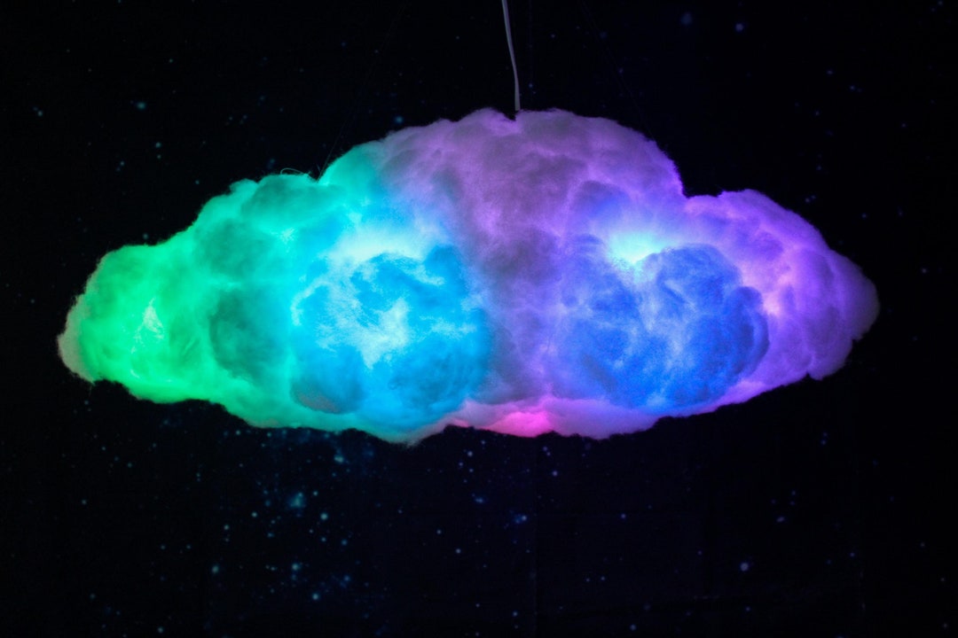 5ft Large Rainbow Cloud Light With Sound Reactive Music Sync - Etsy