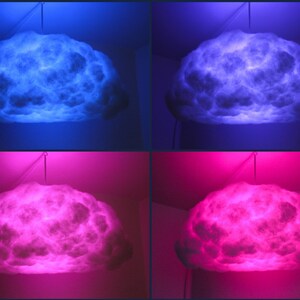 2ft Rainbow Cloud Light With Remote Control - Etsy