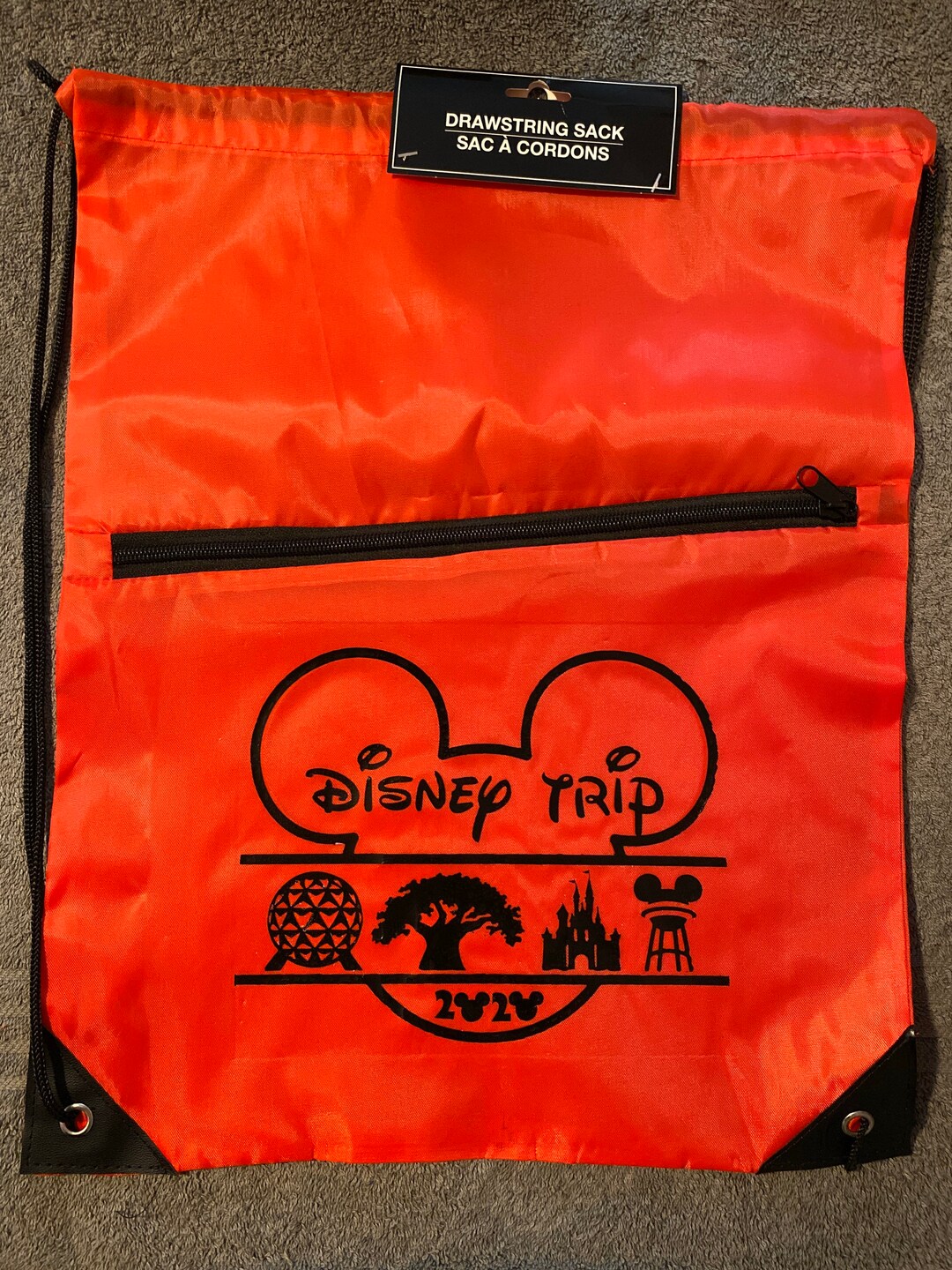 Disney Drawstring Backpack With or Without the Year - Etsy