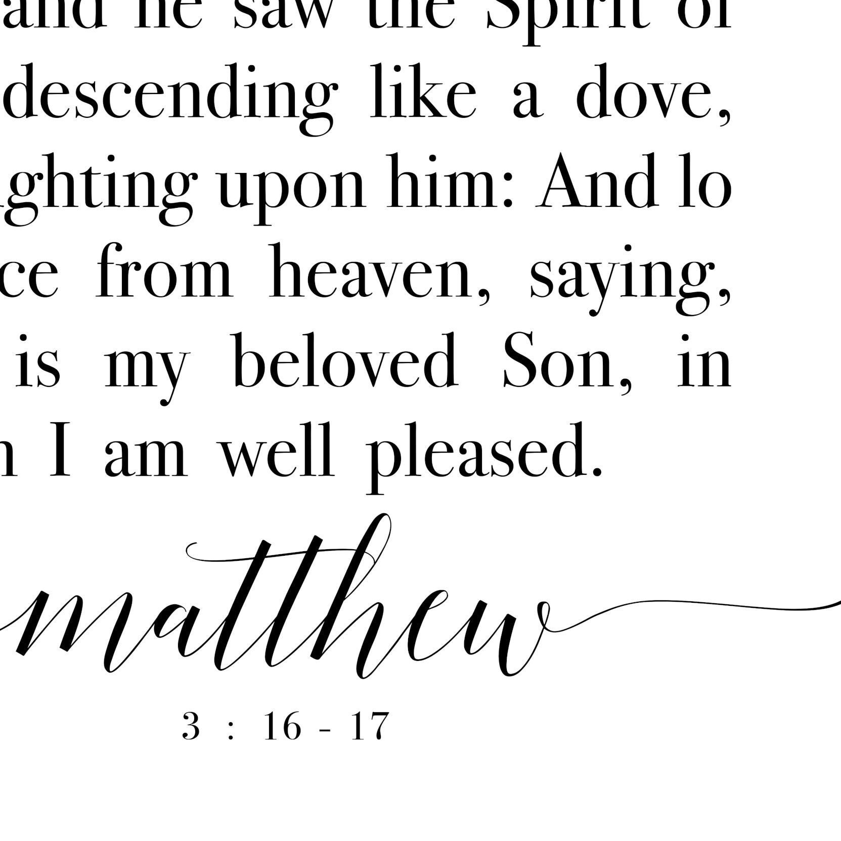 Matthew 3 16 17 Printable Instant Download Printing Etsy Matthew 3 16 17 Printable Instant Download Printing Etsy