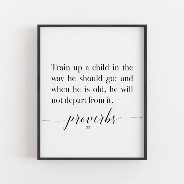 Proverbs 22 6 - Etsy