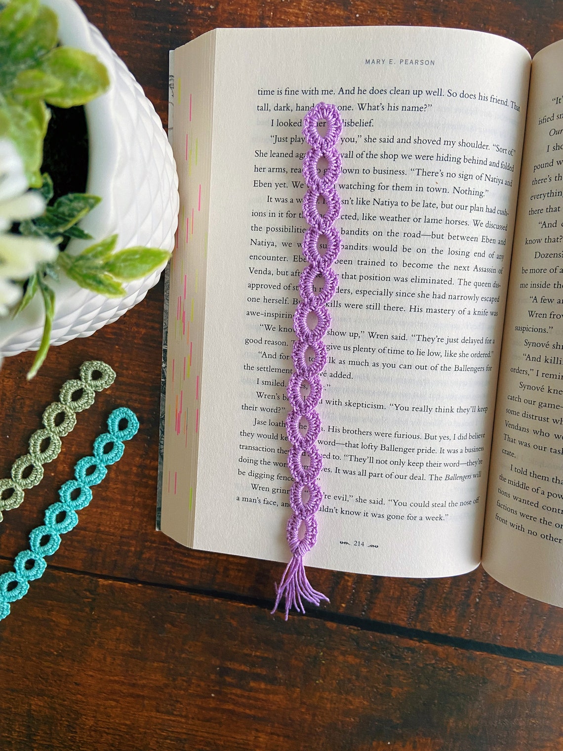 Crochet Bookmark Lace Book Mark Anniversary Gift Book - Etsy Canada
