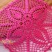 Pink Square Crocheted Doily, Lace Doily for Wedding/home Decor, Table ...