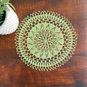 Light Green Crocheted Doily, Lace Doily for Wedding/home Decor, Table ...