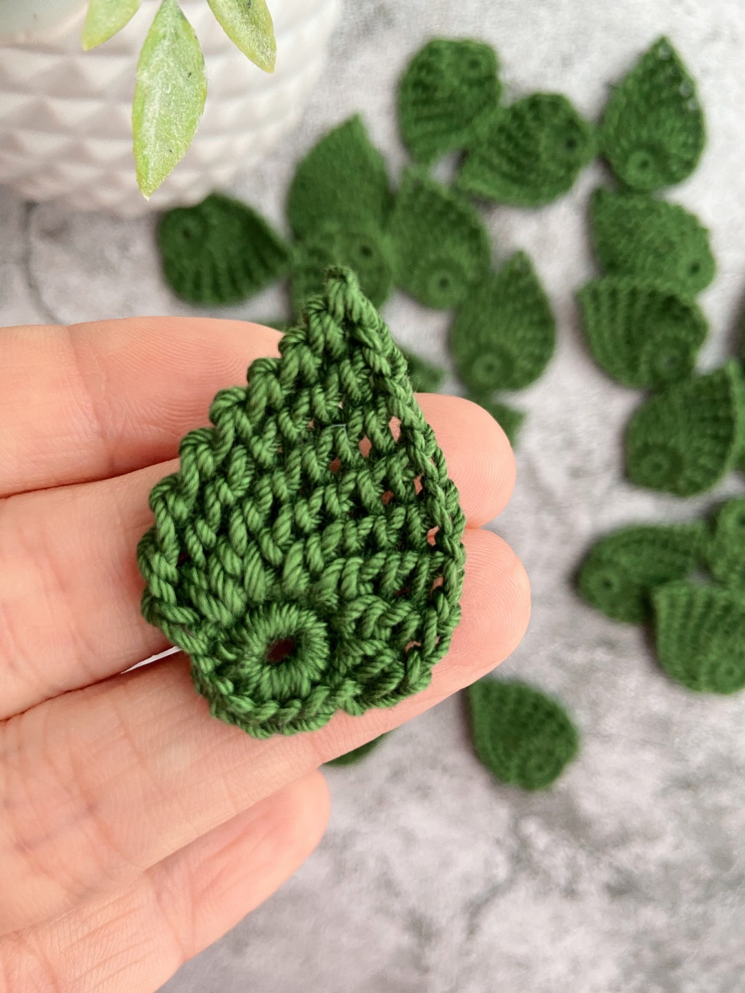 10 Petites Feuilles De Crochet, Kit De Feuilles Au Crochet, Feuilles De ...