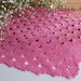 Pink Square Crocheted Doily, Lace Doily for Wedding/home Decor, Table ...