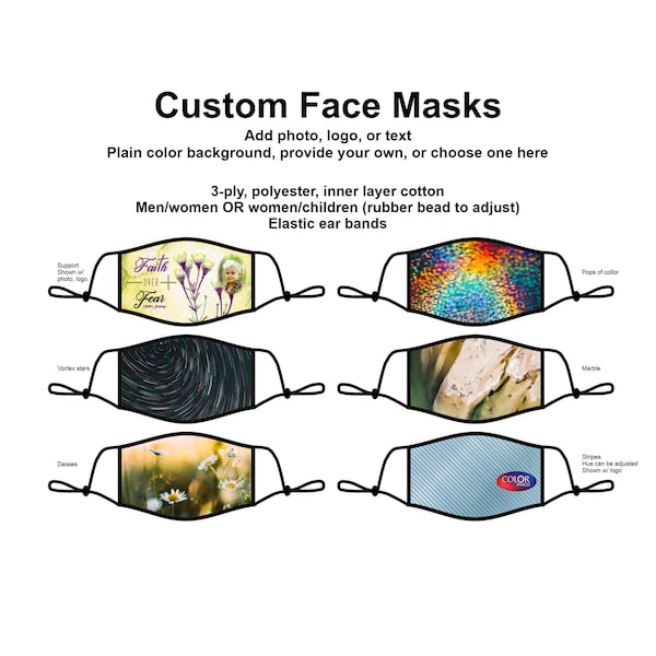 Custom Photo Face Mask - Etsy