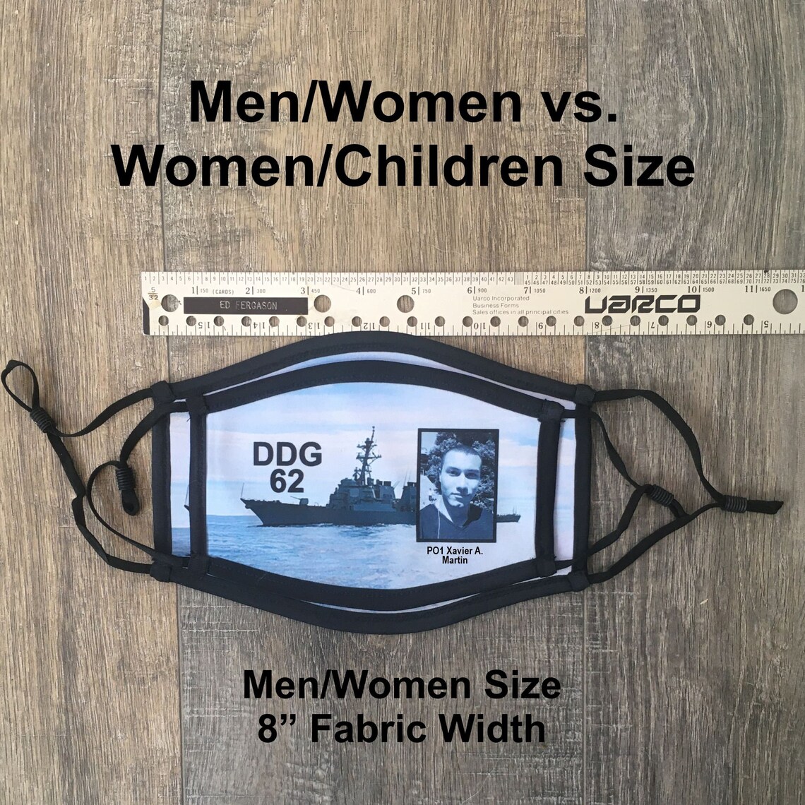 PO1 Xavier A. Martin and USS Fitzgerald Photo Face Mask - Etsy