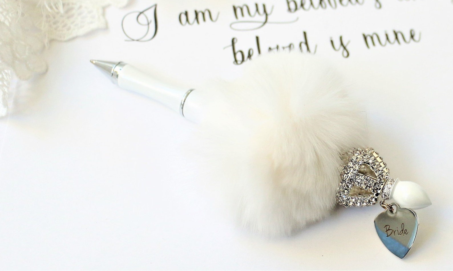 Gift for Bride, Beaded Pen, Desk Accessories, 2023 Planners, Bridal ...