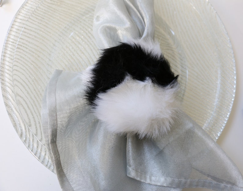 Napkin Rings Napkin Holders Mink Fur Napkin Rings NEW - Etsy