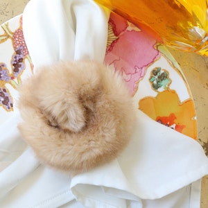 Napkin Rings, Napkin Holders, Mink Fur Napkin Rings, NEW! - Etsy