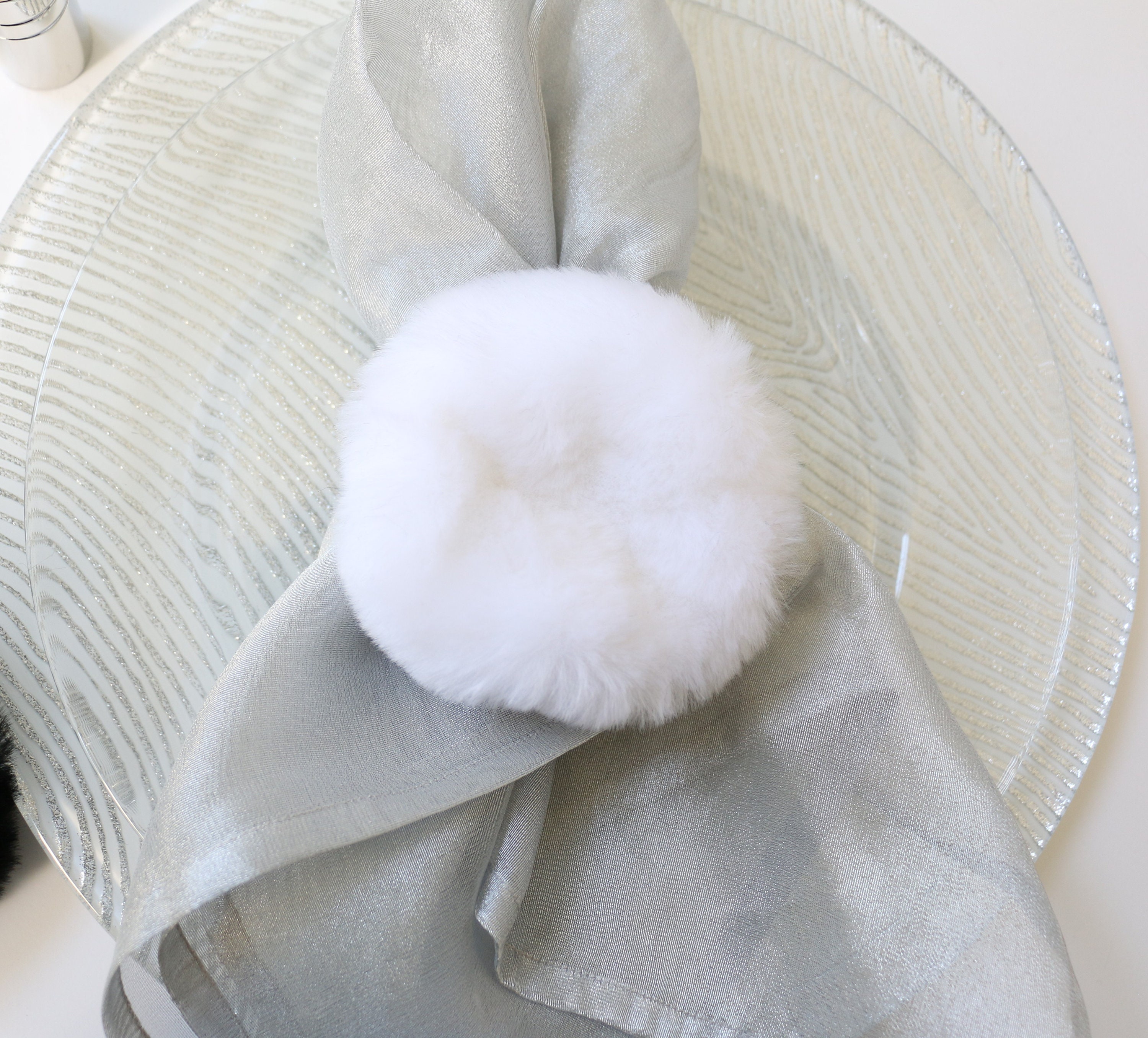 Napkin Rings Napkin Holders Mink Fur Napkin Rings NEW | Etsy