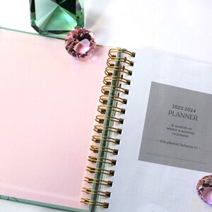 2024 Planner, Pom Pom Pen, Daily Journal, Desk Accessories, Gift for ...