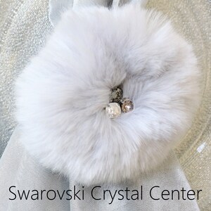 Napkin Rings, Napkin Holders, Mink Fur Napkin Rings, Light Gray, NEW ...