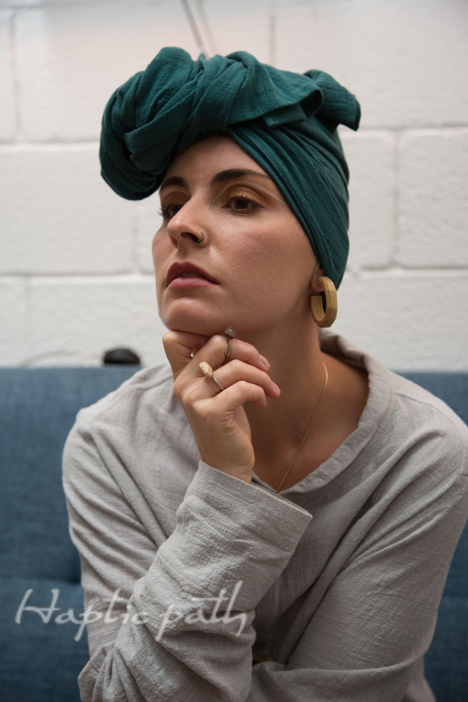 Pure Hemp Scarf Navy Head Covering Hemp Shawl Natural - Etsy