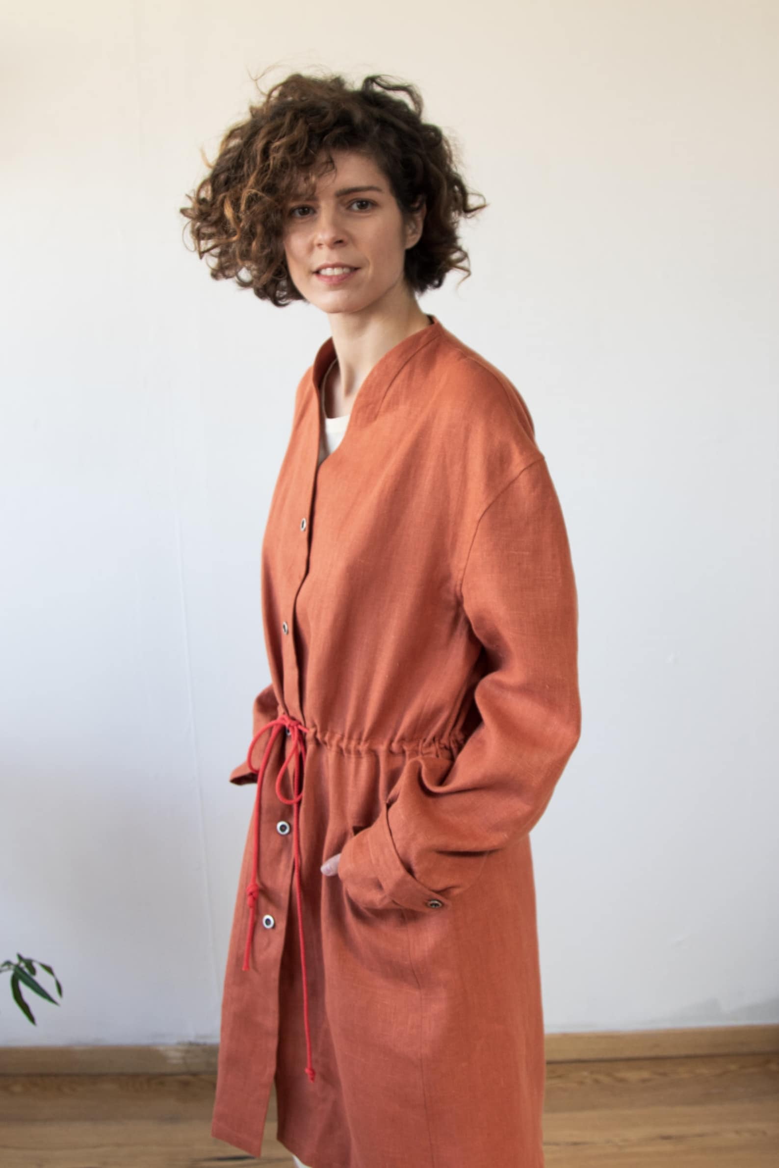 Linen Coat With Pockets | Summer Duster Coat | Elegant Long Linen ...