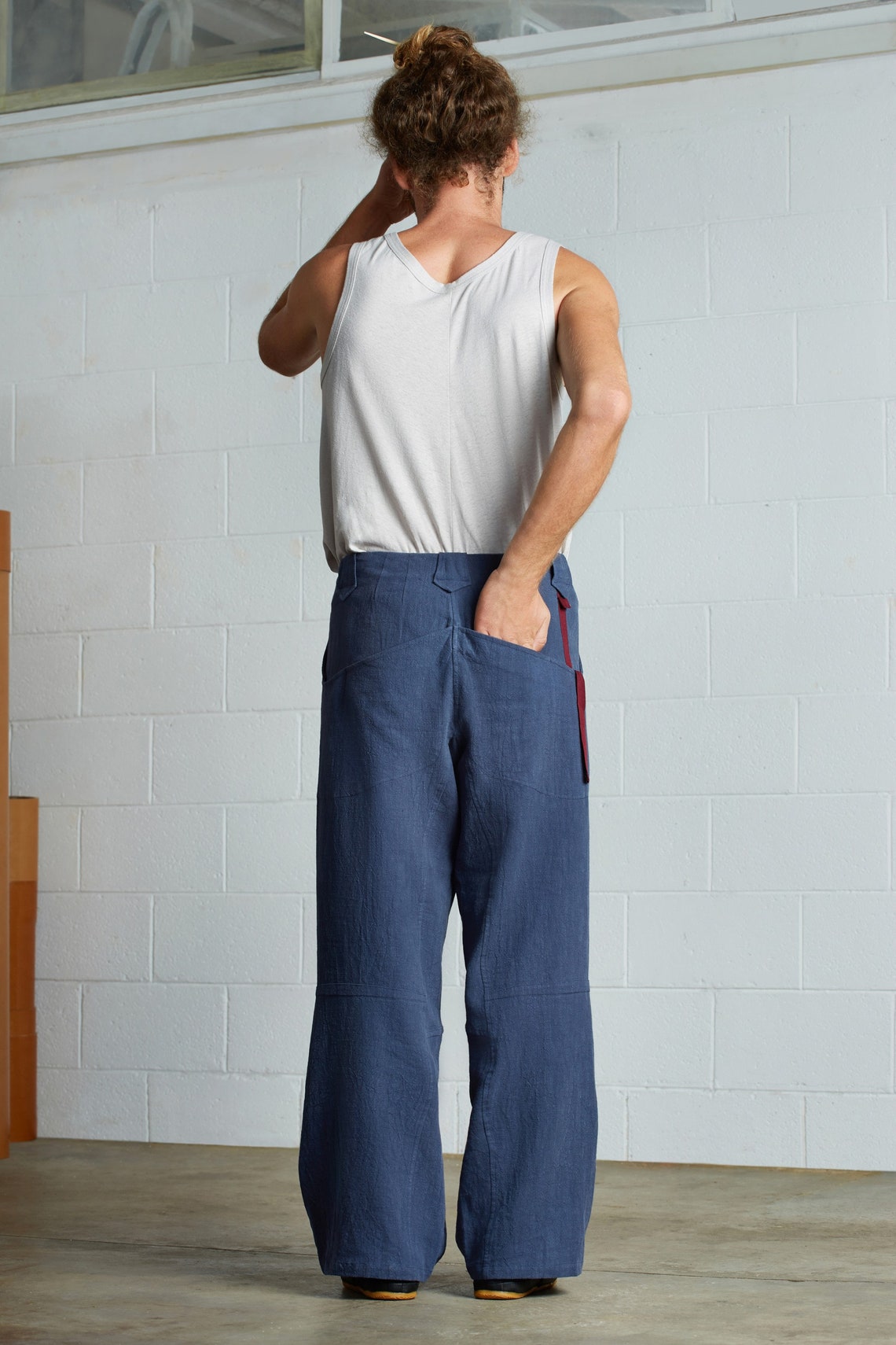 Wide Unisex Pants Custom Made Comfortable Trousers Designer's Bottom ...