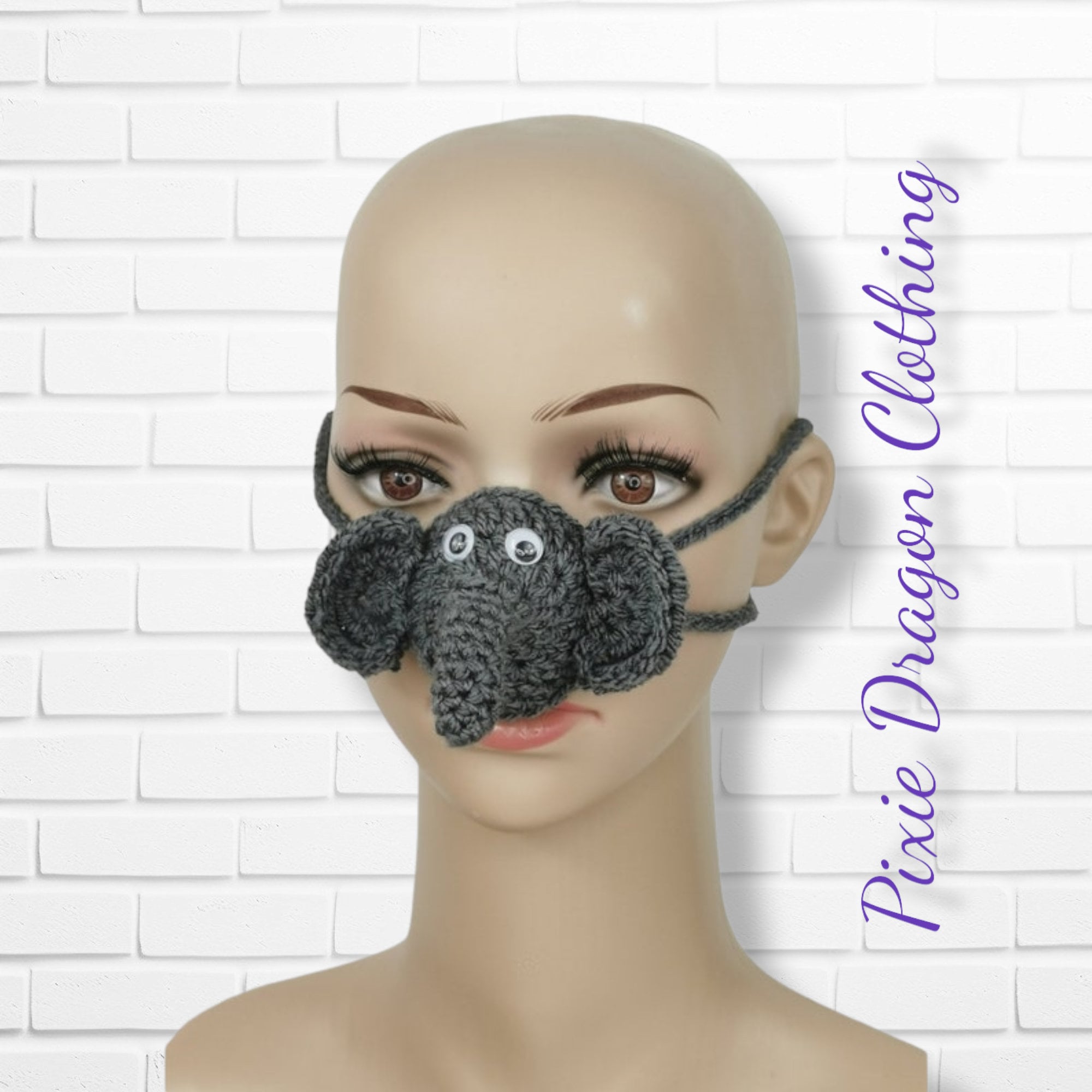 Elephant Nose Warmer Nose Warmer Stocking Filler Crochet - Etsy