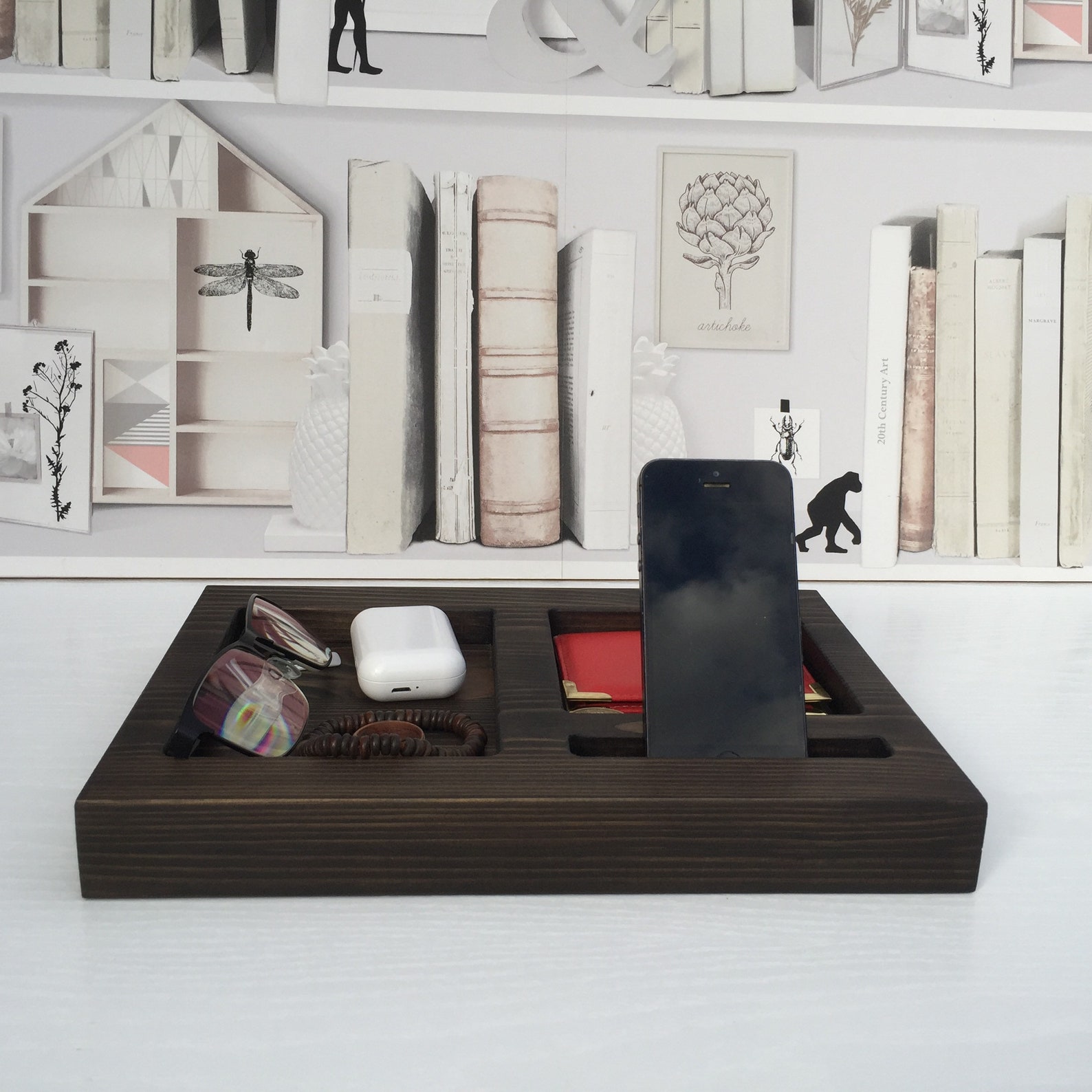 Personalised Man Tray Bedside Organiser Valet Tray | Etsy UK