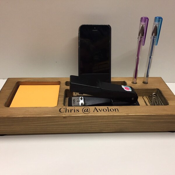 Wooden Desk Tidy - Etsy UK