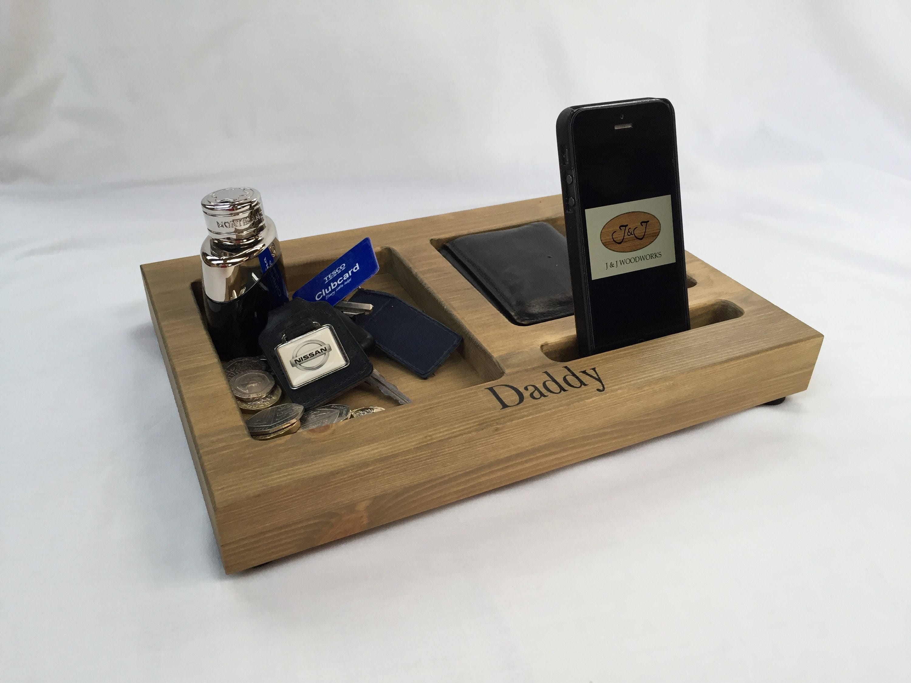 Personalised Man Tray Bedside Organiser Valet Tray - Etsy UK