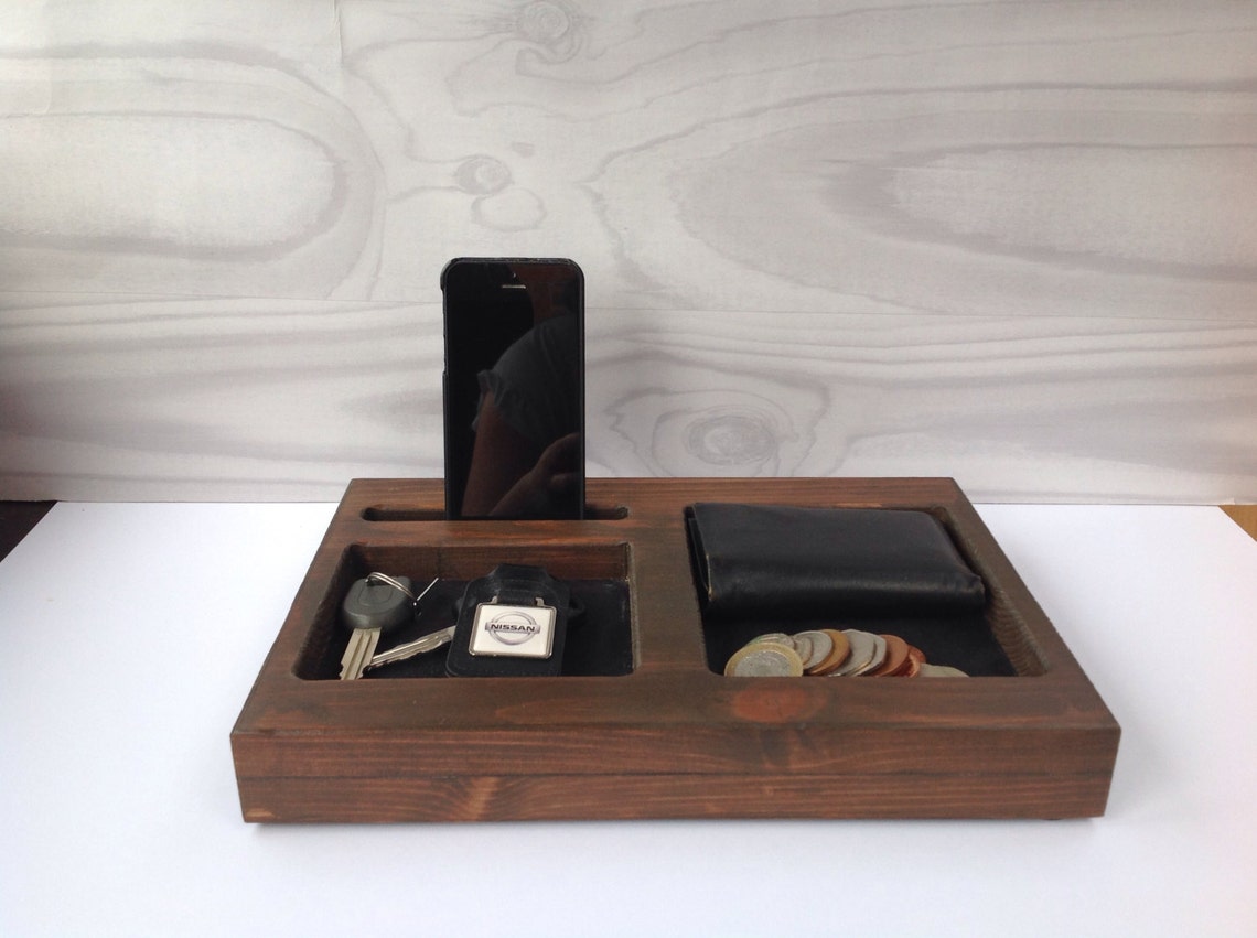 Man Tray Bedside Organiser Valet Tray - Etsy