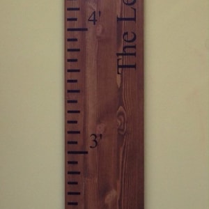Personalised Wooden Height Chart Ruler - Etsy