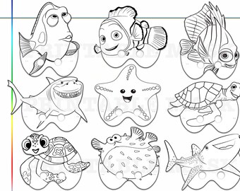 Printable fish mask | Etsy