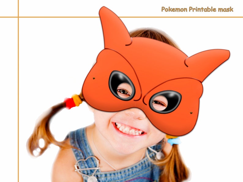 Unique Pokemon 3 Printable Masks photo booth Pokemon Mask | Etsy