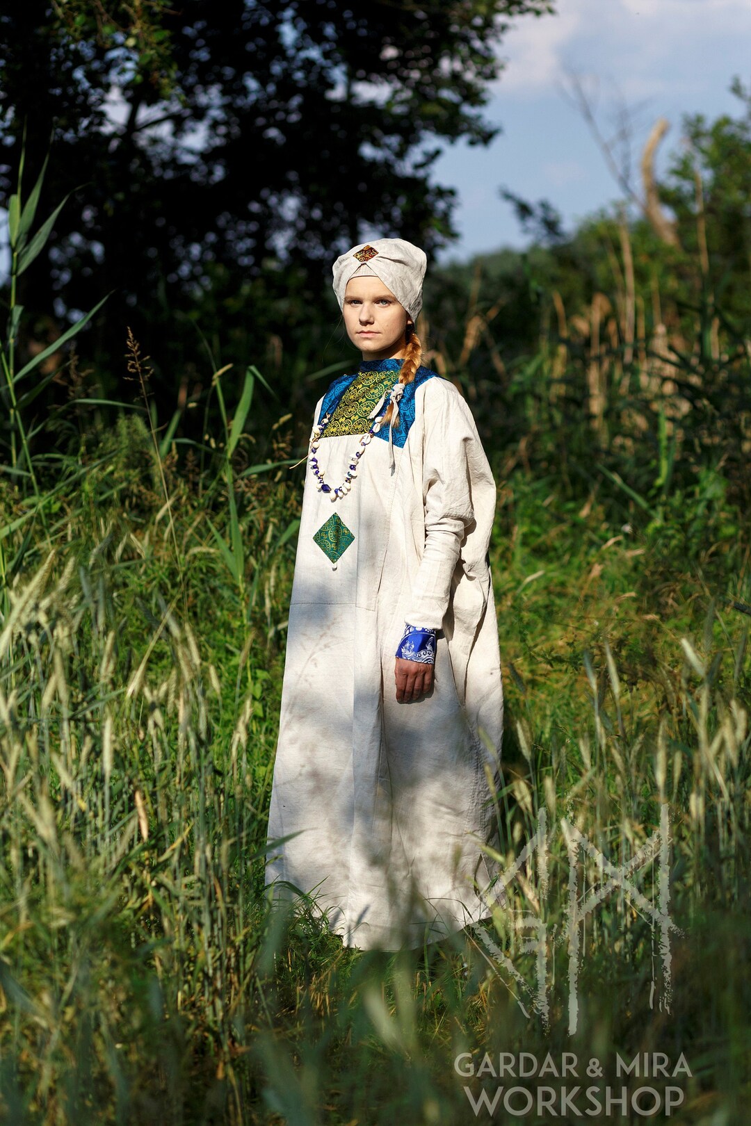 Moshchevaya Balka Dress, Alanian Dress, Alans, Linen Underdress - Etsy