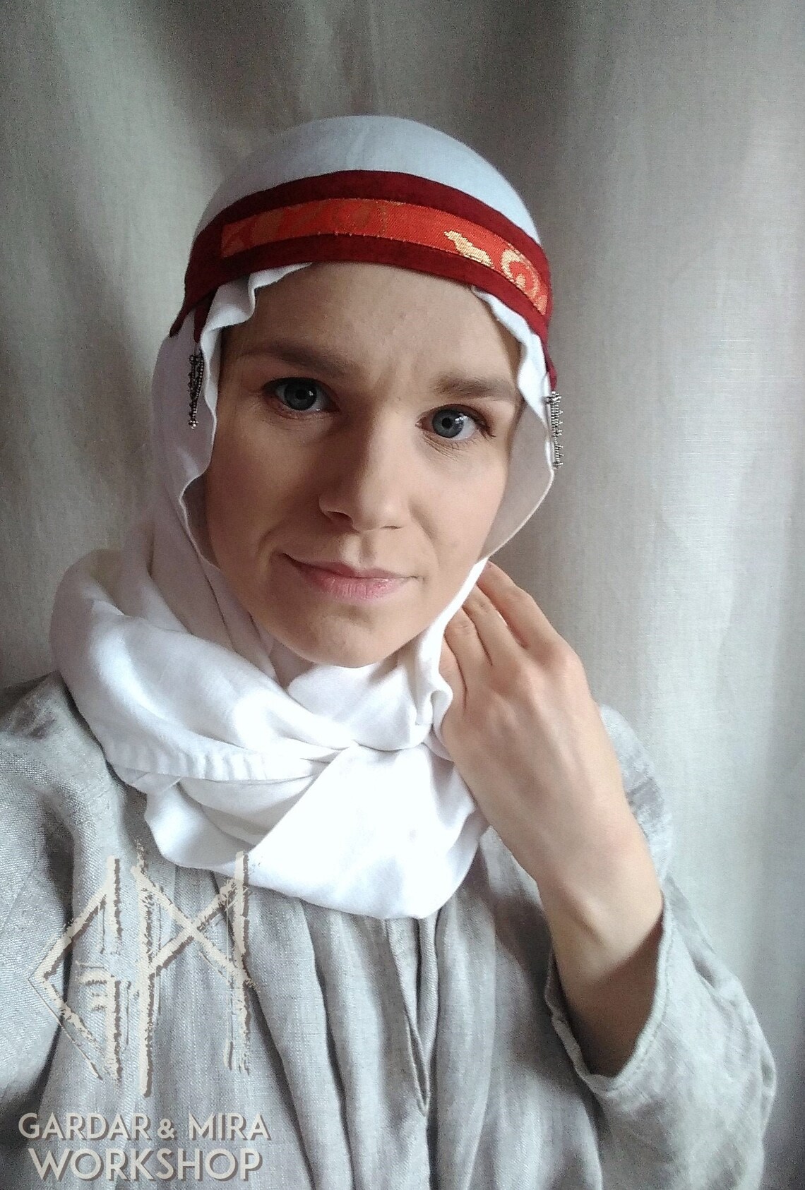 Rus Slavic Silk Headband Early Medieval Reenactment | Etsy