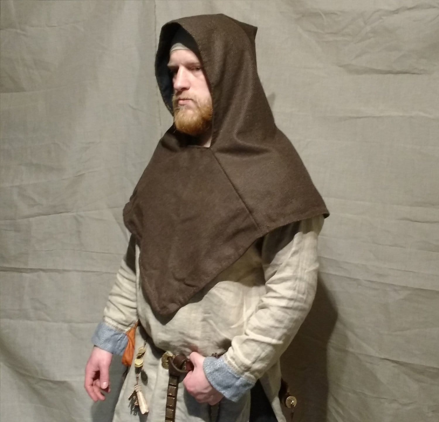 Viking Woolen Hood, Early Medieval Viking Costume - Etsy